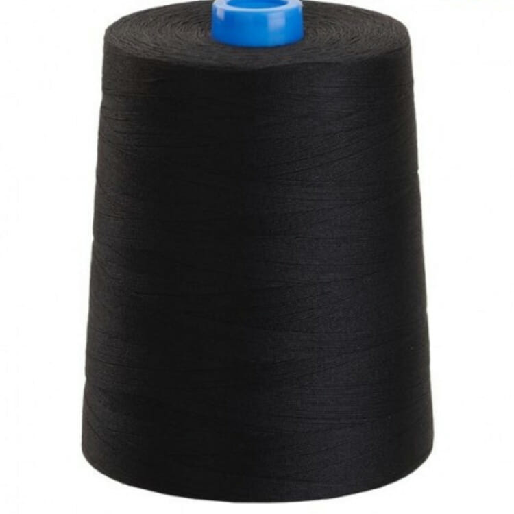 Black Poly Cotton Corespun Sewing Thread - Advanced Upholstery